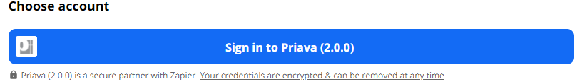 Configuring the Priava Integration in Zapier – Priava