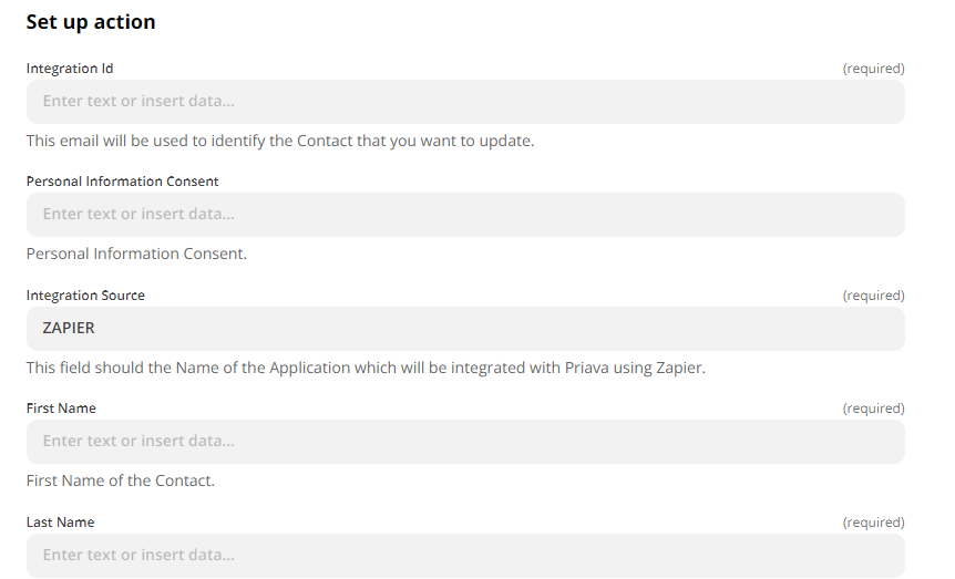 Configuring the Priava Integration in Zapier – Priava
